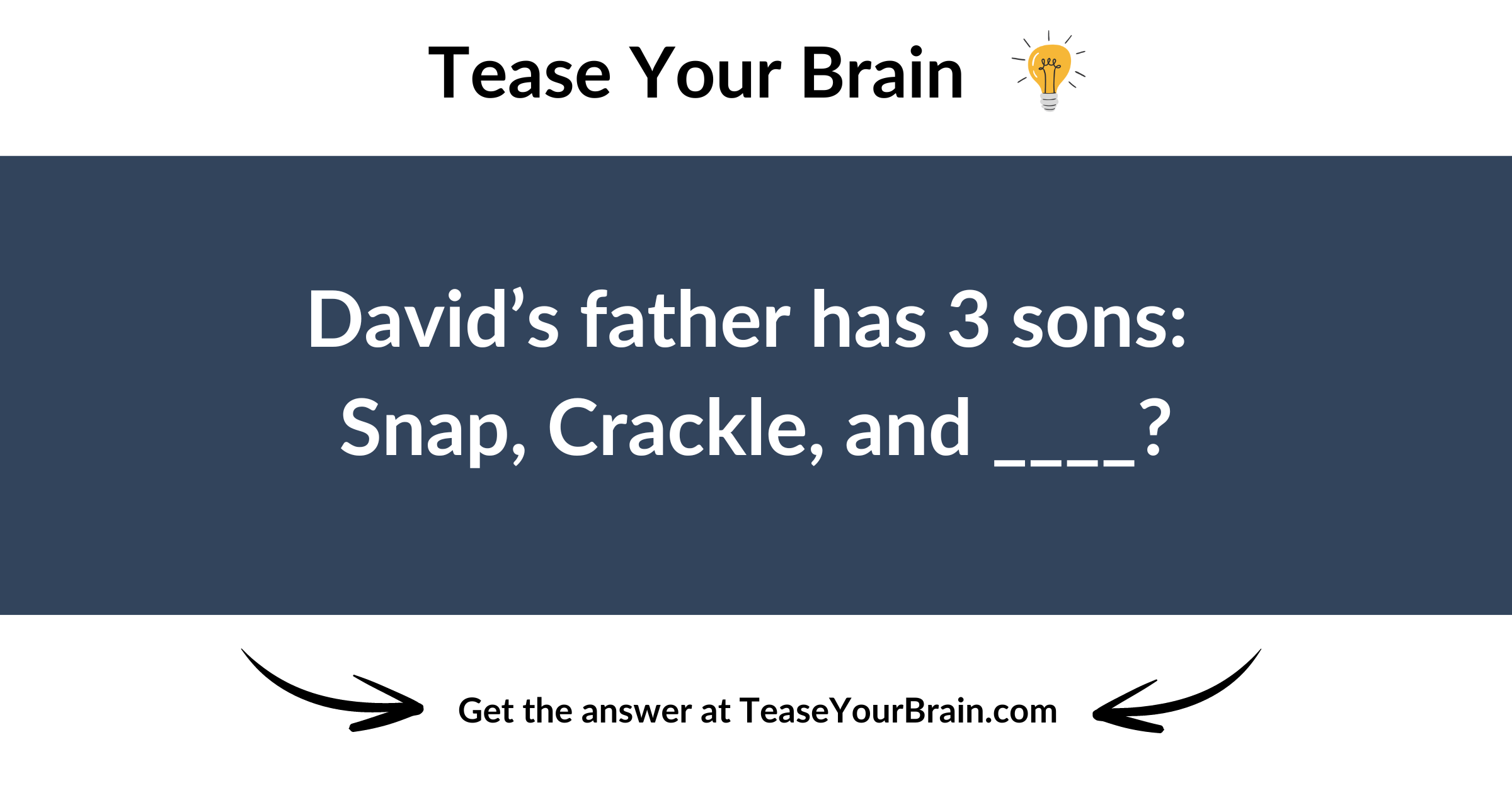 3 Sons - Tease Your Brain