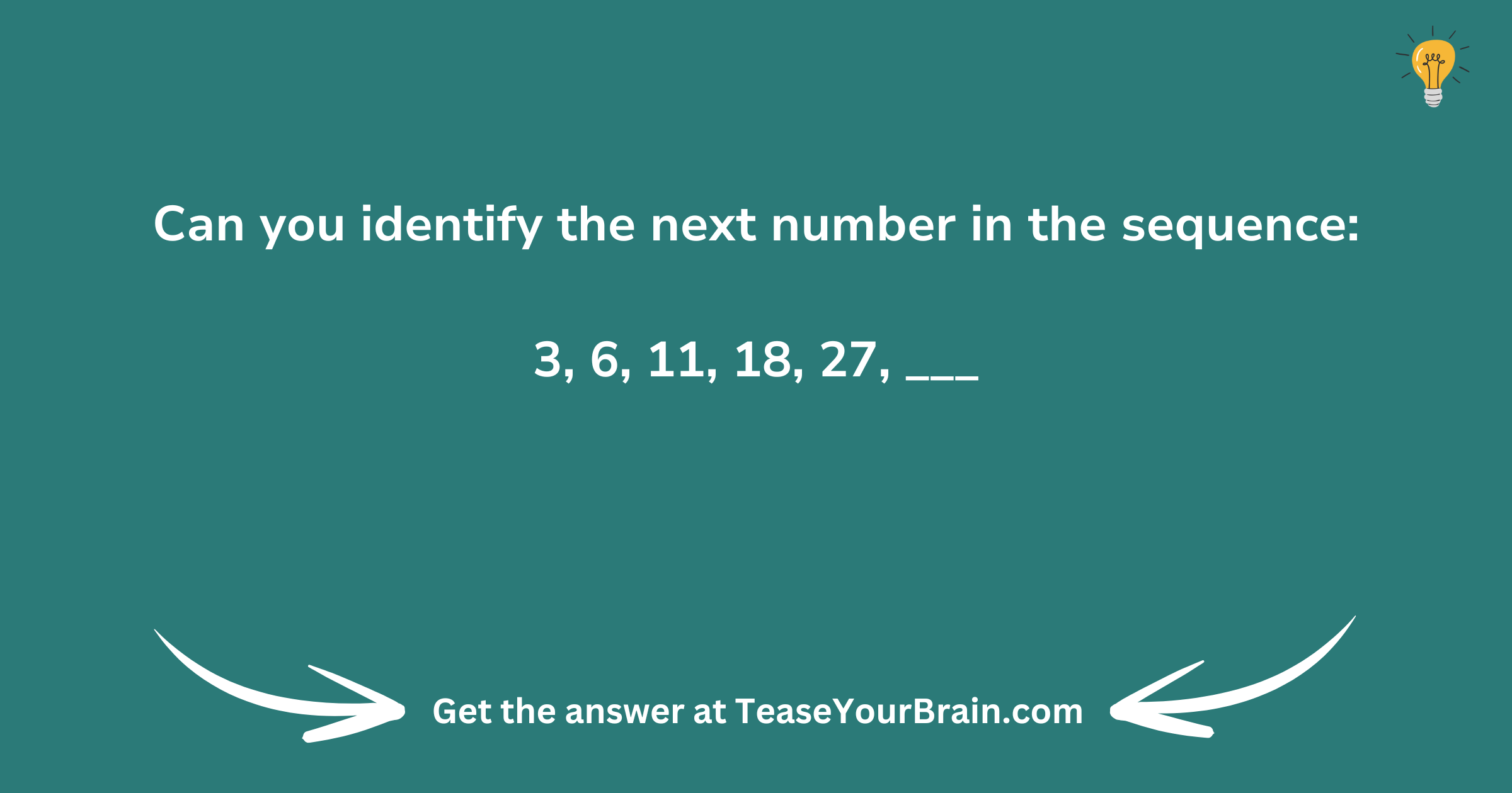 The Arithmetic Sequence Tease Your Brain 8692
