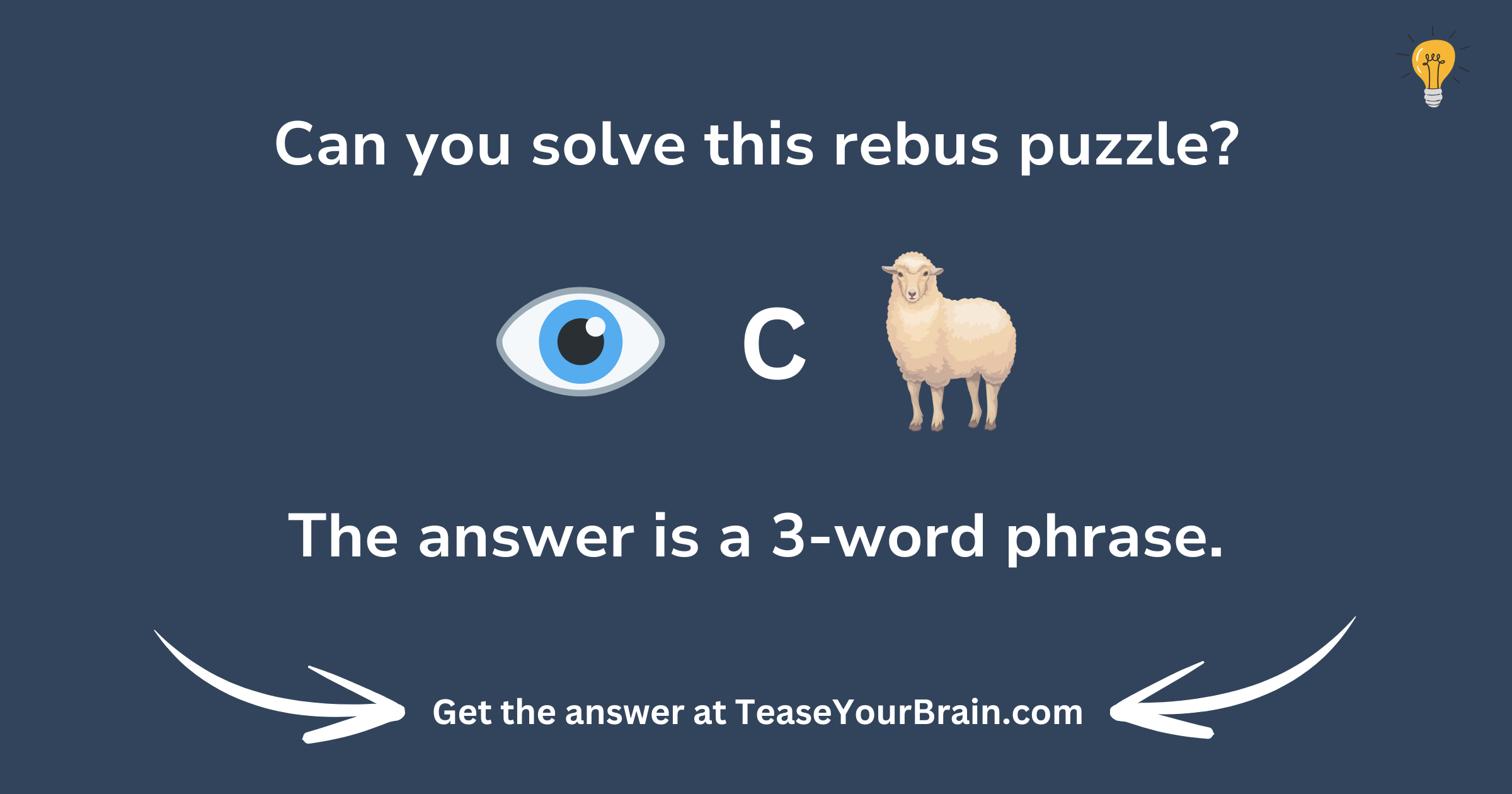 Eye Rebus Puzzle - Tease Your Brain