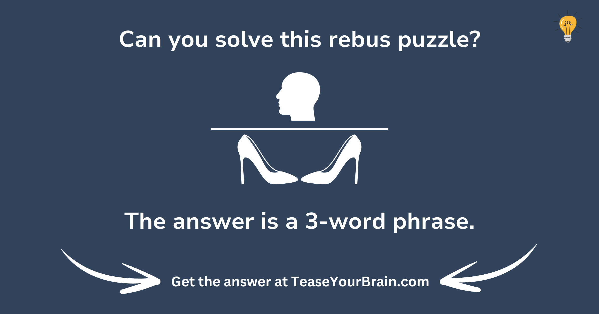 Head Rebus Puzzle - Tease Your Brain