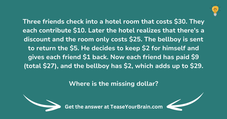 The Missing Dollar - Tease Your Brain