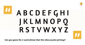 Alphabet Rebus Puzzle - Tease Your Brain