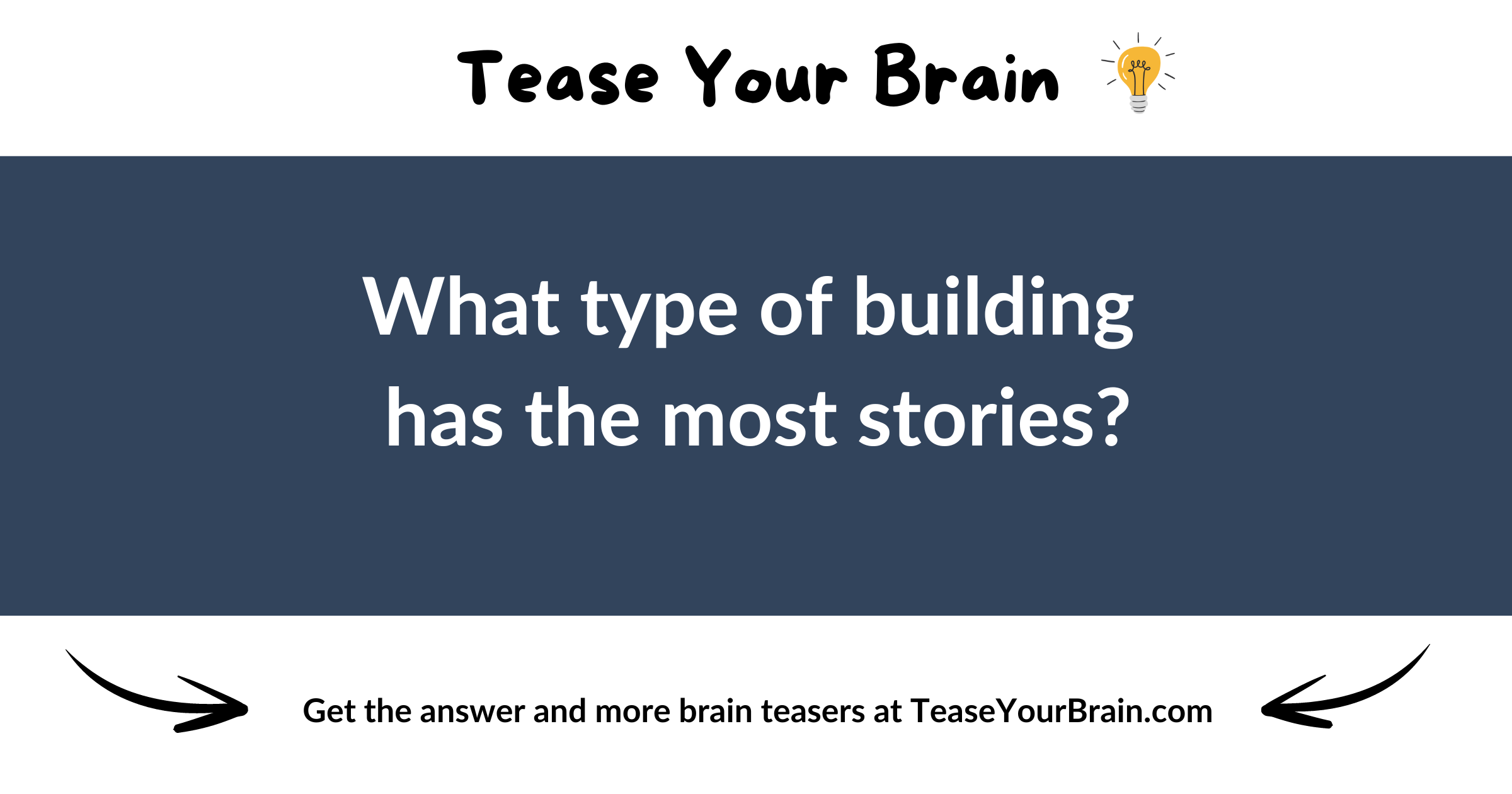 Building with Stories Riddle - Tease Your Brain
