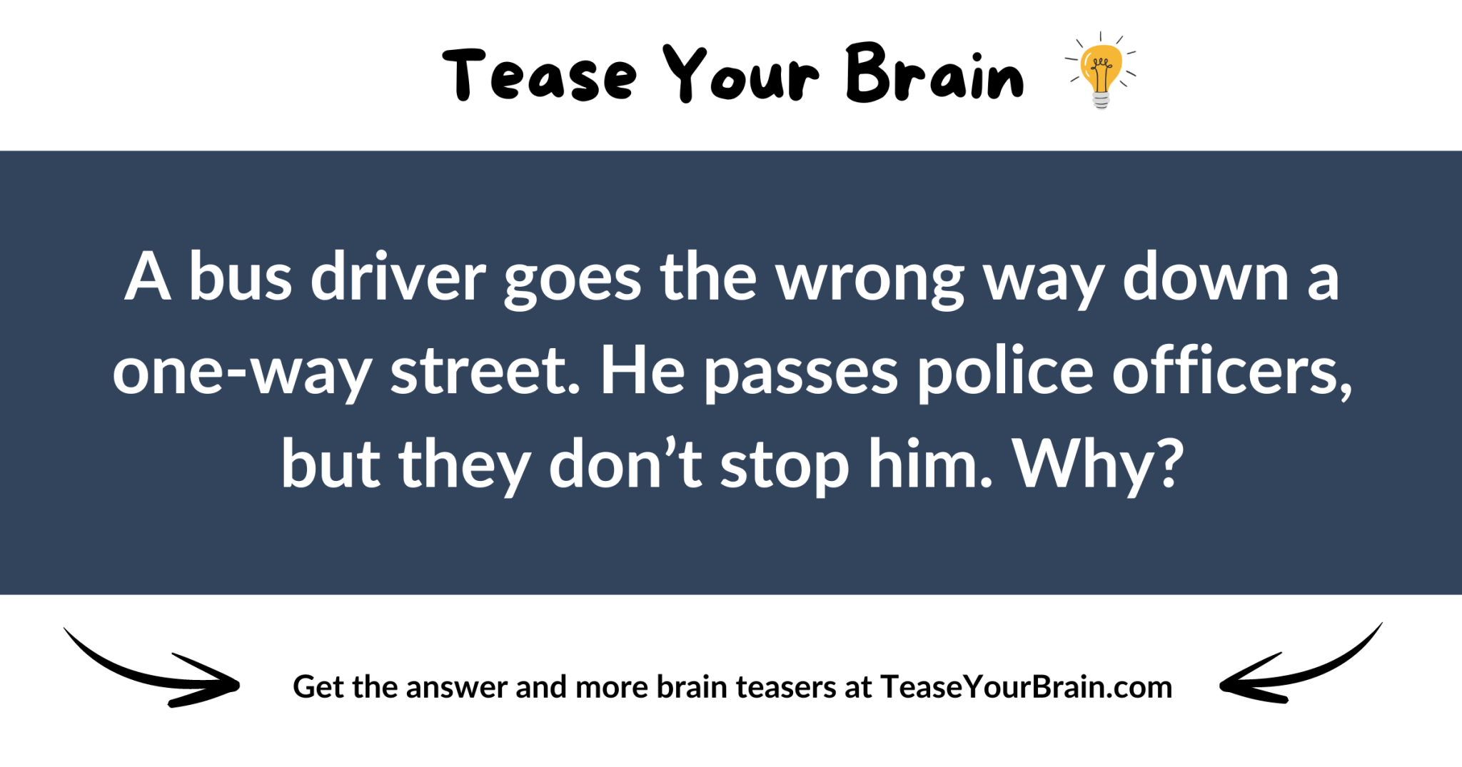 Bus Driver Riddle - Tease Your Brain