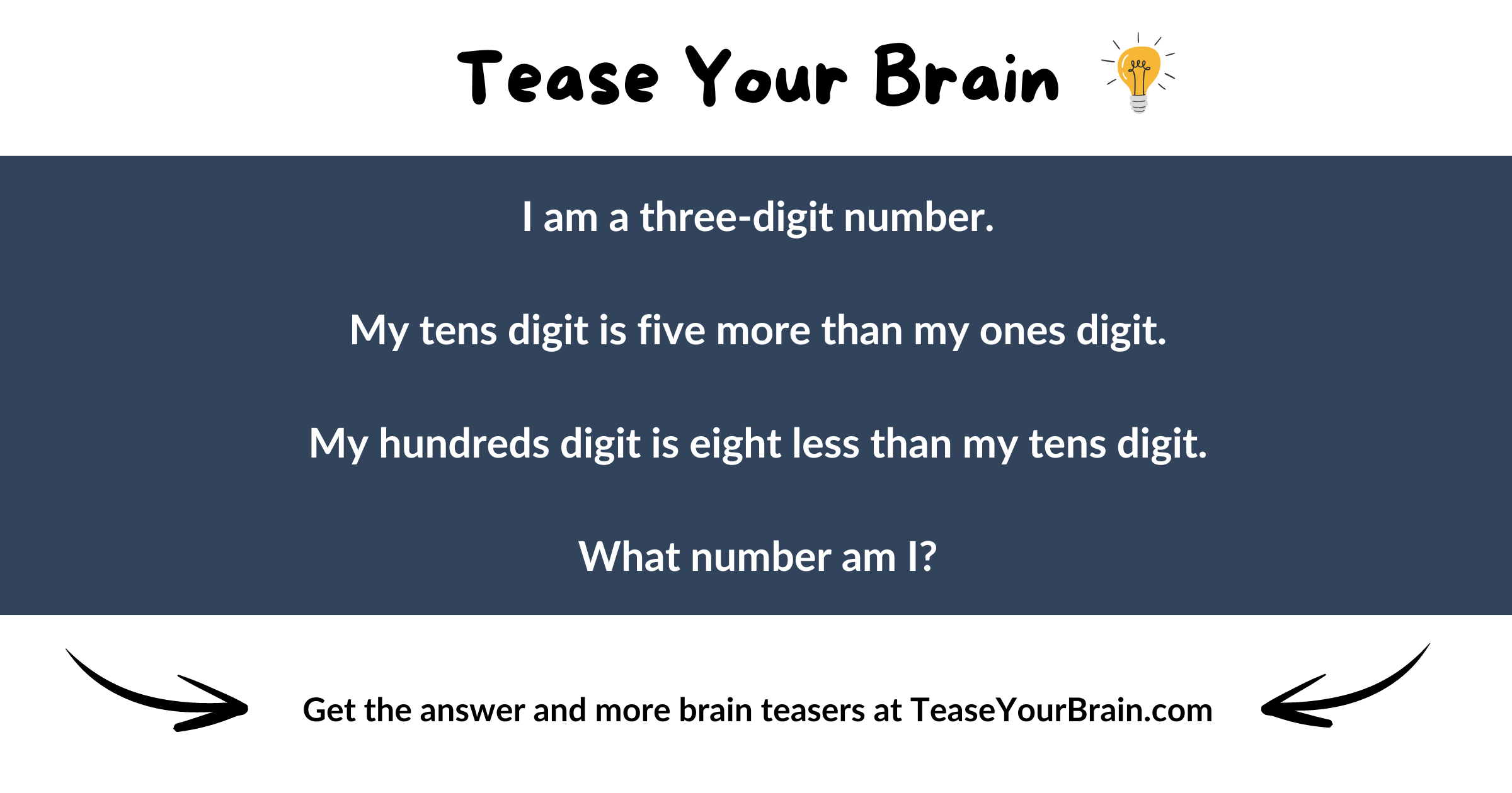 The Three Digit Number Math Puzzle - Tease Your Brain