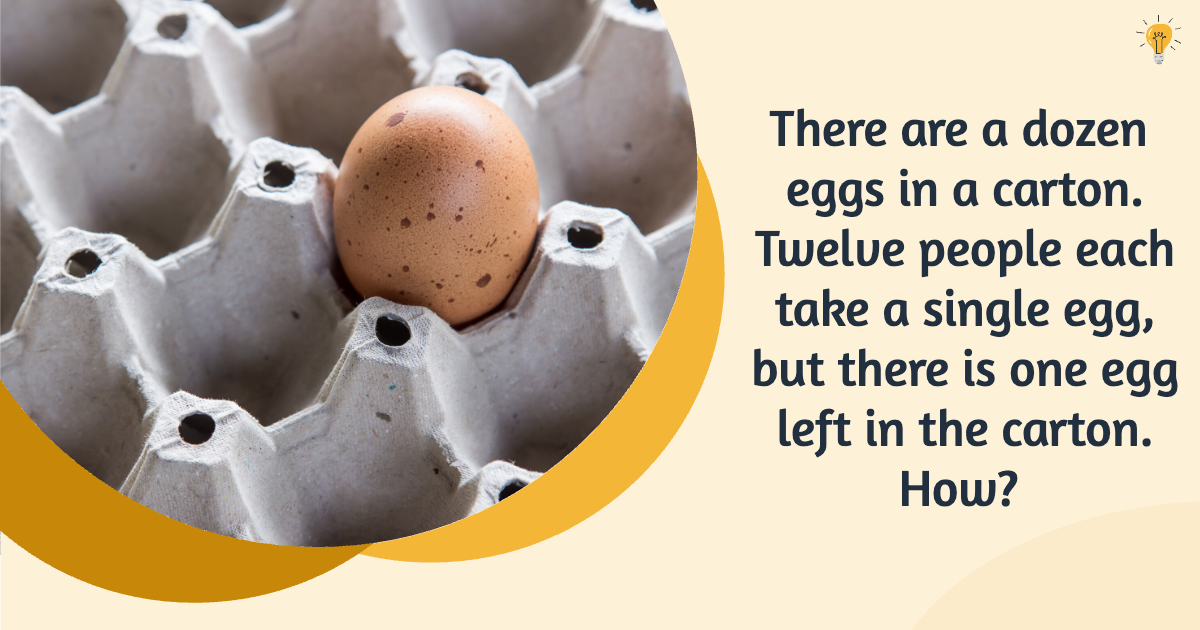 Dozen Eggs Riddle - Tease Your Brain
