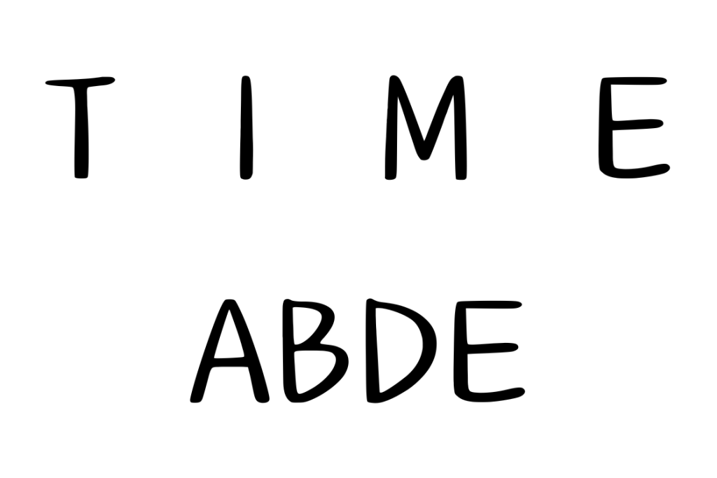 Time ABDE Rebus Puzzle - Tease Your Brain